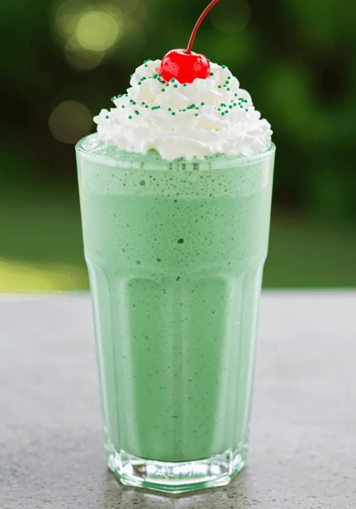 Delicious Shamrock Milkshake Float Recipe