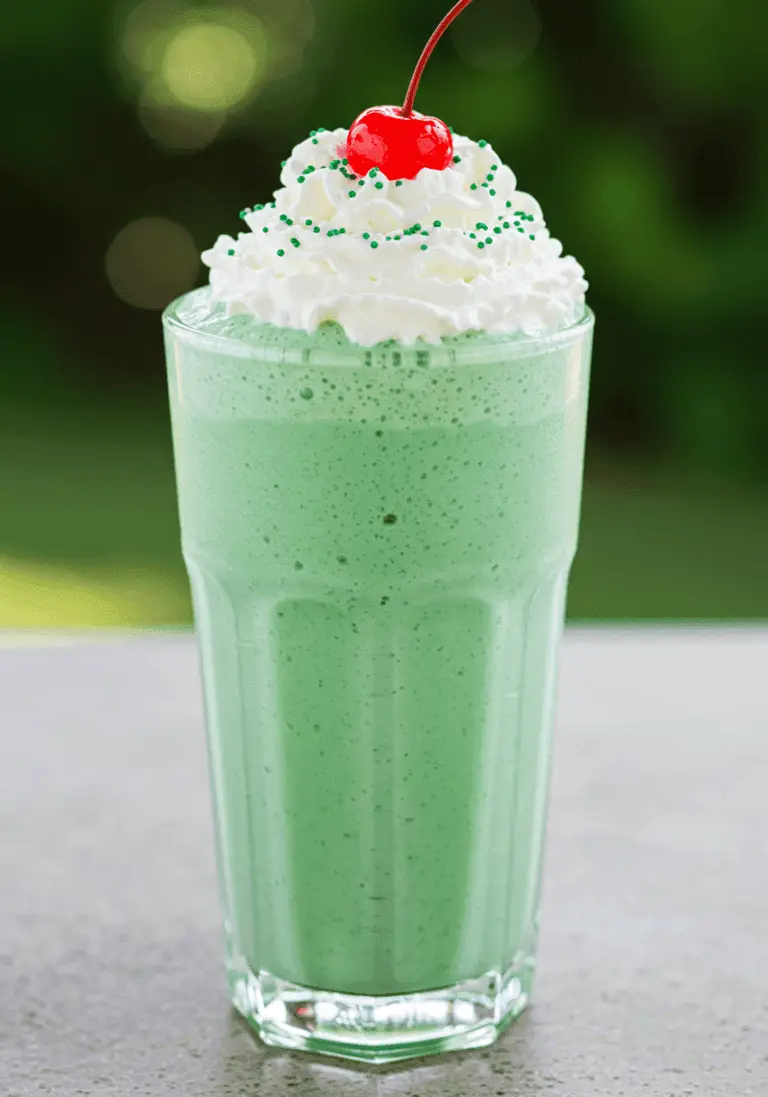 Delicious Shamrock Milkshake Float Recipe