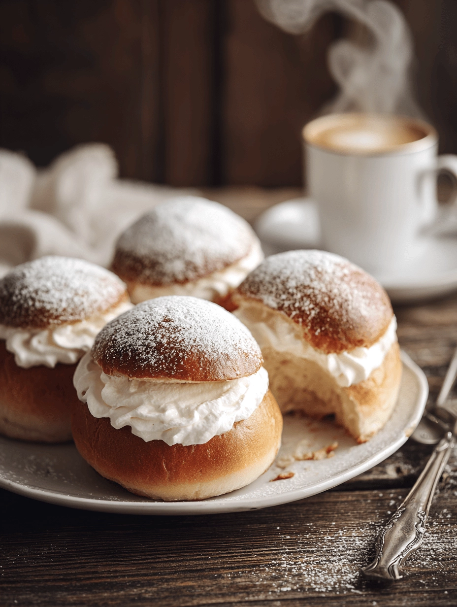 Traditional Swedish Semla Buns (Soft, Cardamom-Spiced, Cream-Filled ...