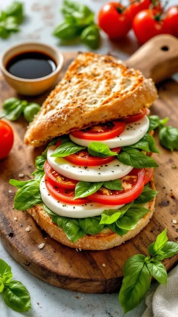 Fresh And Flavorful Caprese Sandwich Recipe