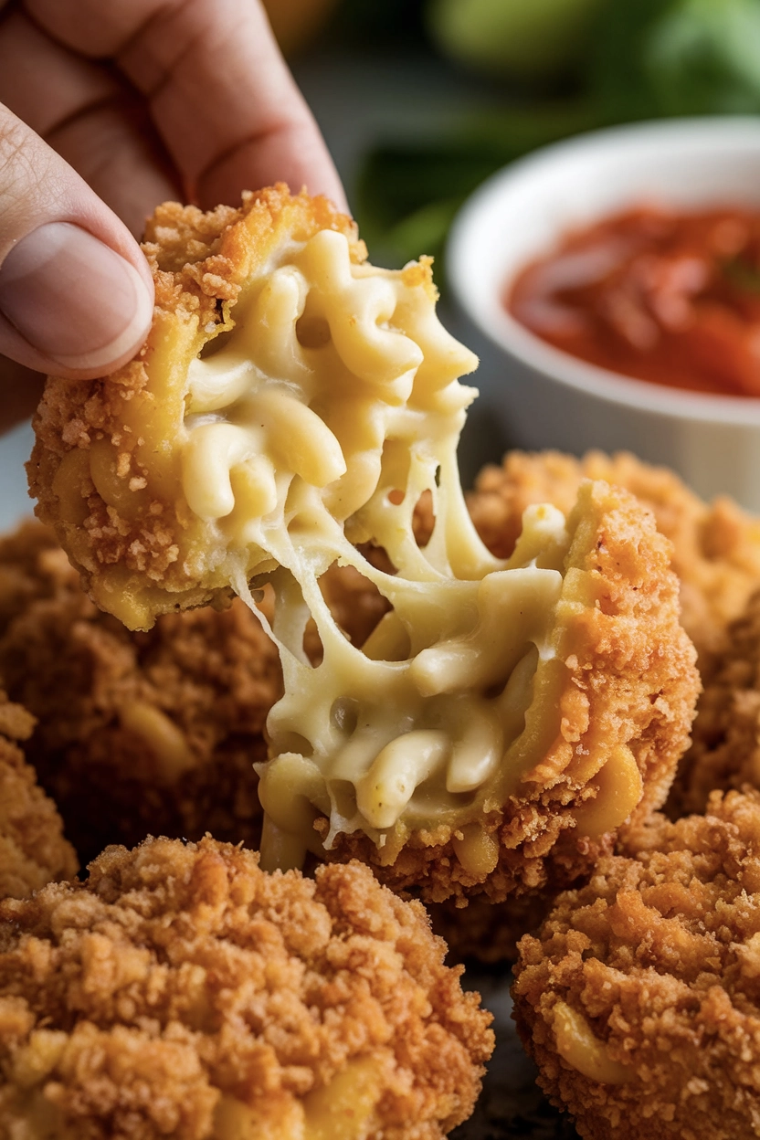Crispy Parmesan Crusted Mac And Cheese Bites