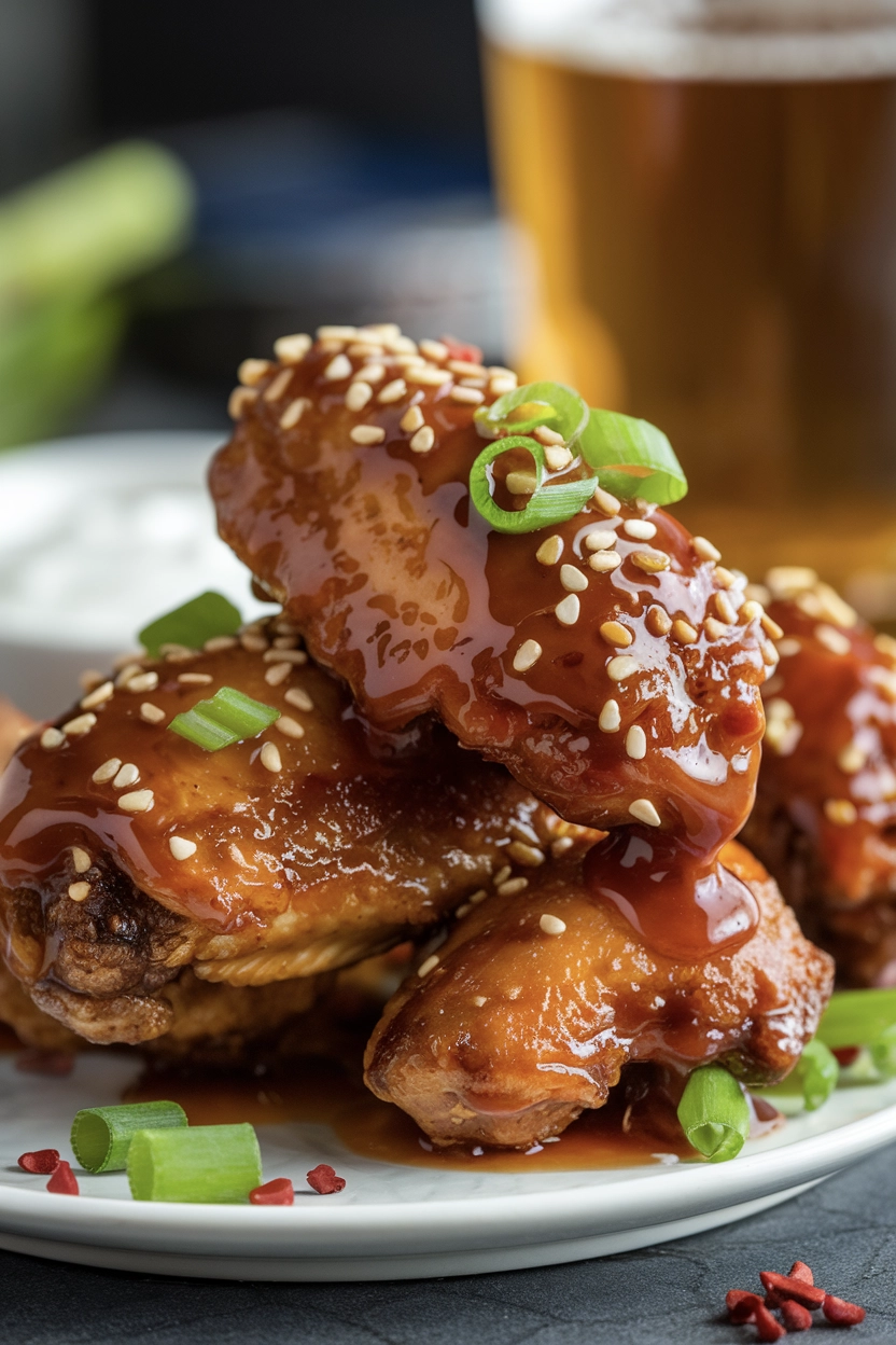 Maple Sriracha Butter Chicken Wings