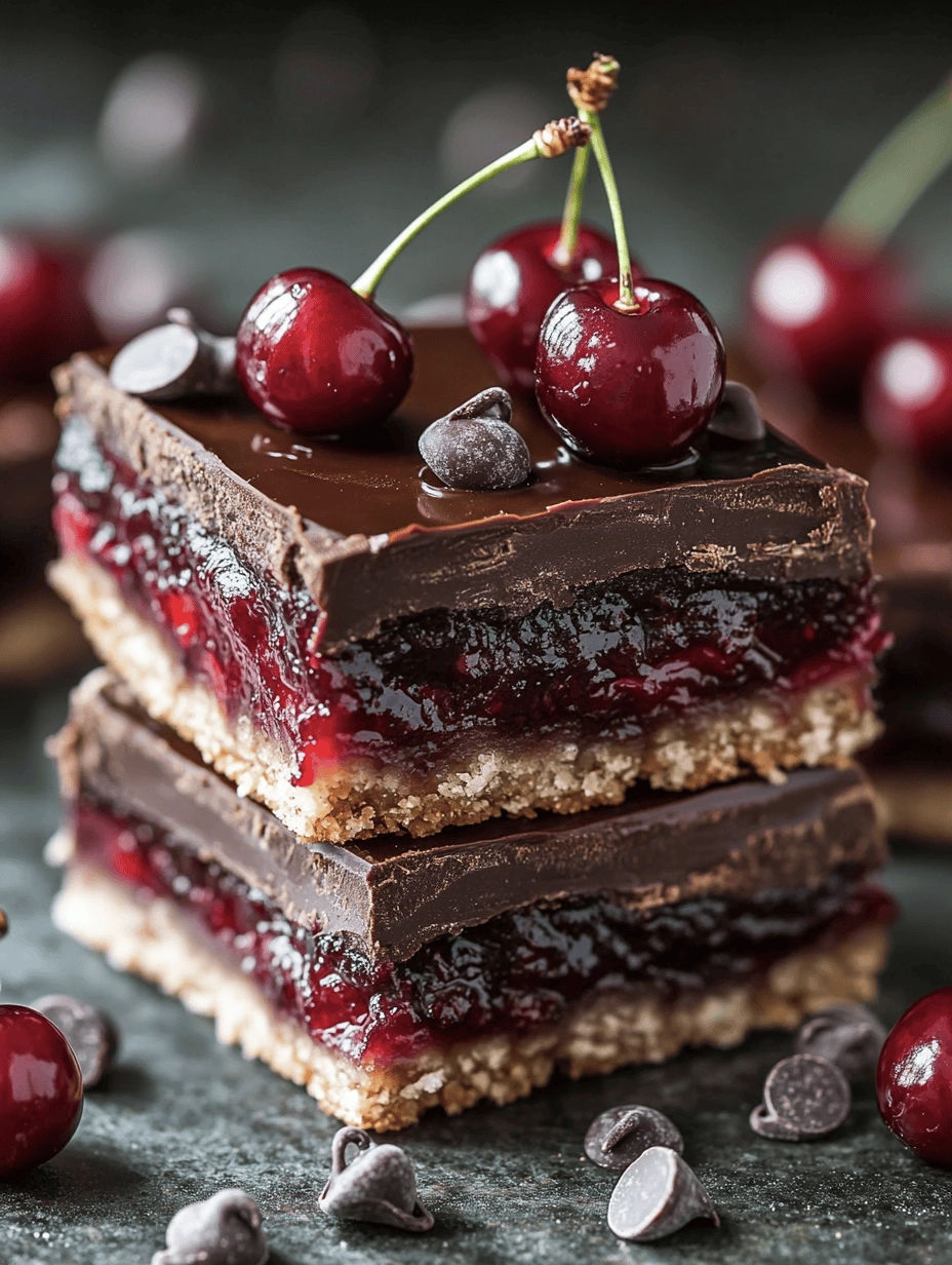 Decadent No-Bake Cherry Chocolate Bar