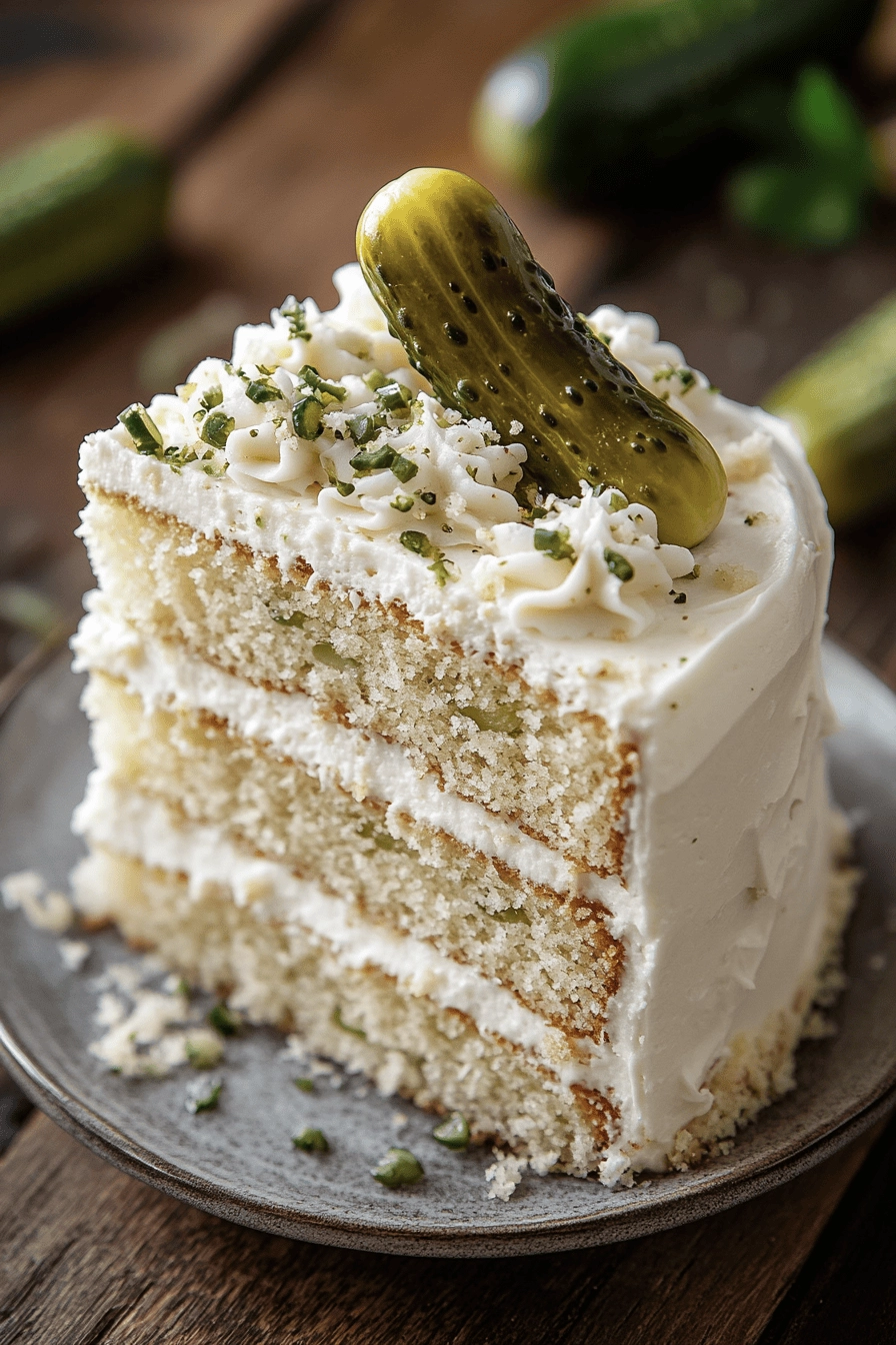 Dill Pickle Birthday Layer Cake