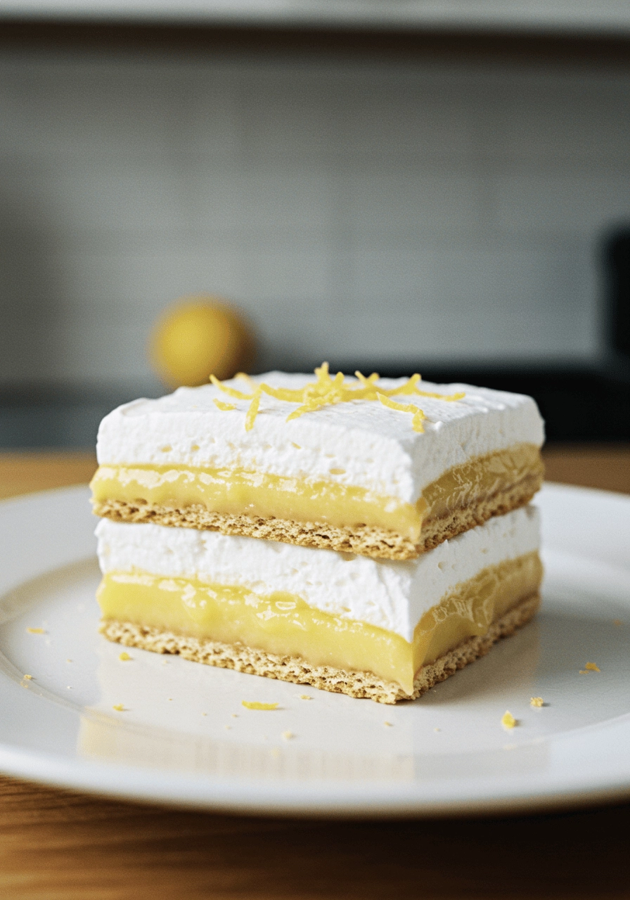 No-Bake Lemon Icebox Cake (5-Minute Dessert!)