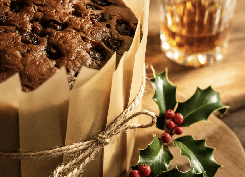 Magical Irish Whiskey Christmas Cake