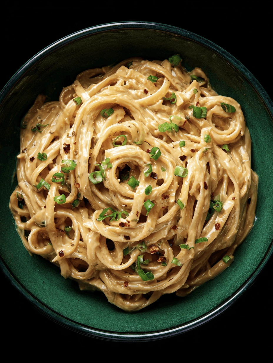 Sticky Peanut Butter Ramen Carbonara With Chili Crisp