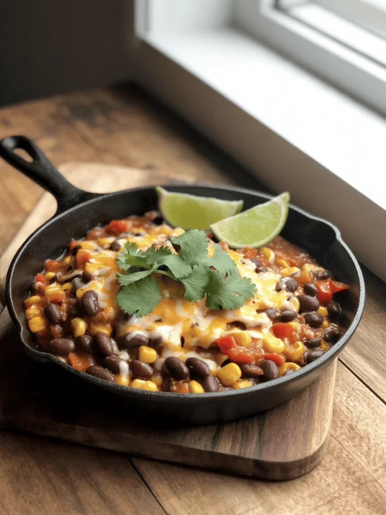 Crazy Simple Black Bean And Corn Taco Skillet (One Pan, Big Flavor)